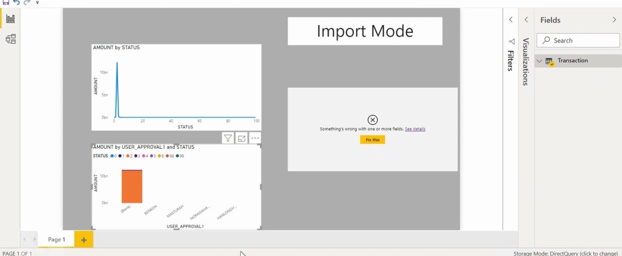 Convert import mode to direct query in Power BI