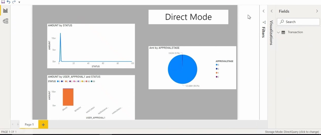 Convert import mode to direct query in Power BI
