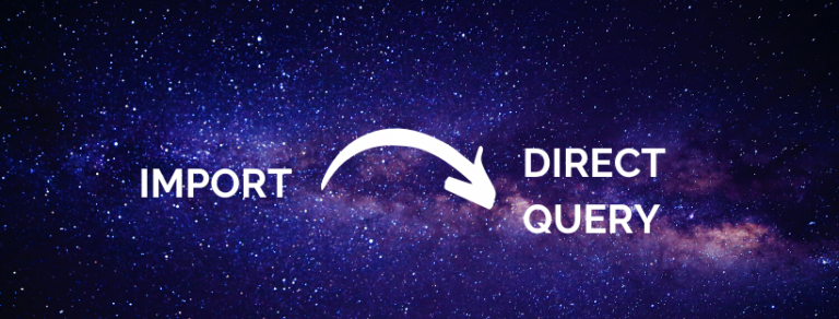 Convert import mode to direct query in Power BI